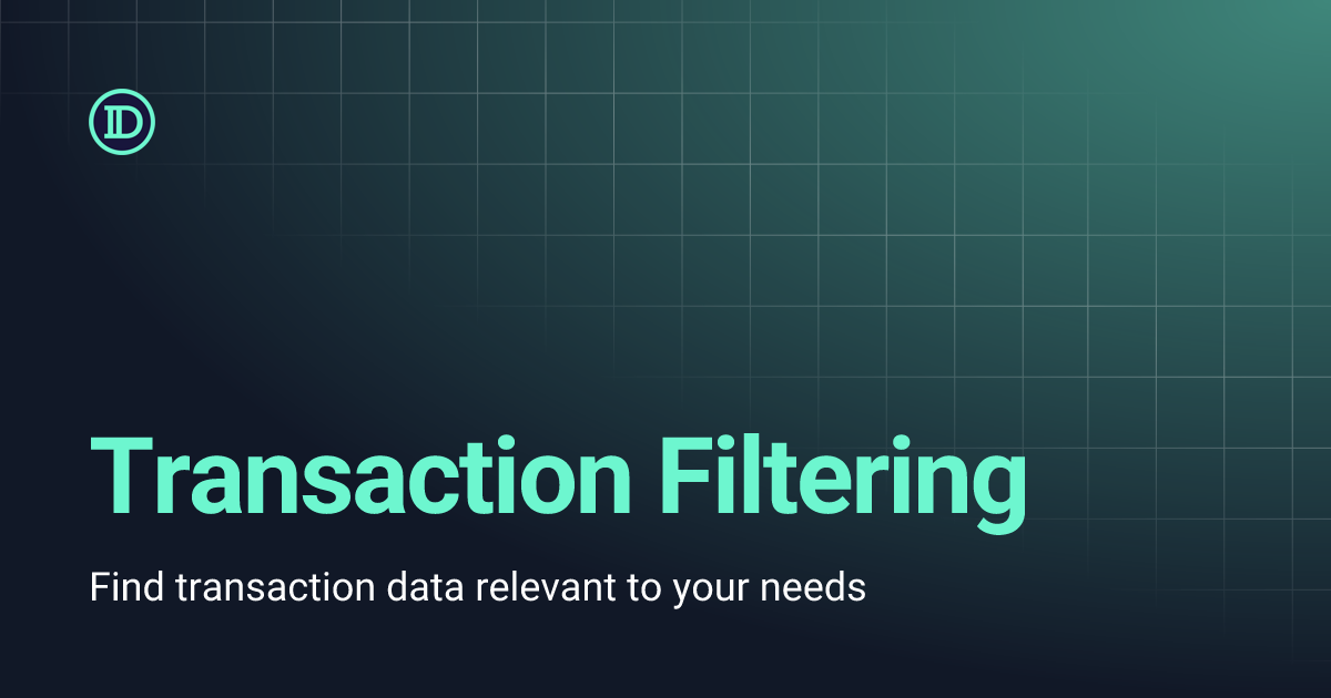 Transaction Filtering | Defined