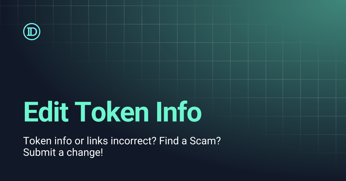 Edit Token Info | Defined